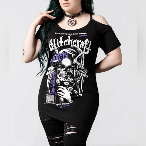 Killstar | Tops | New Killstar Local Coven Cut Top | Poshmark